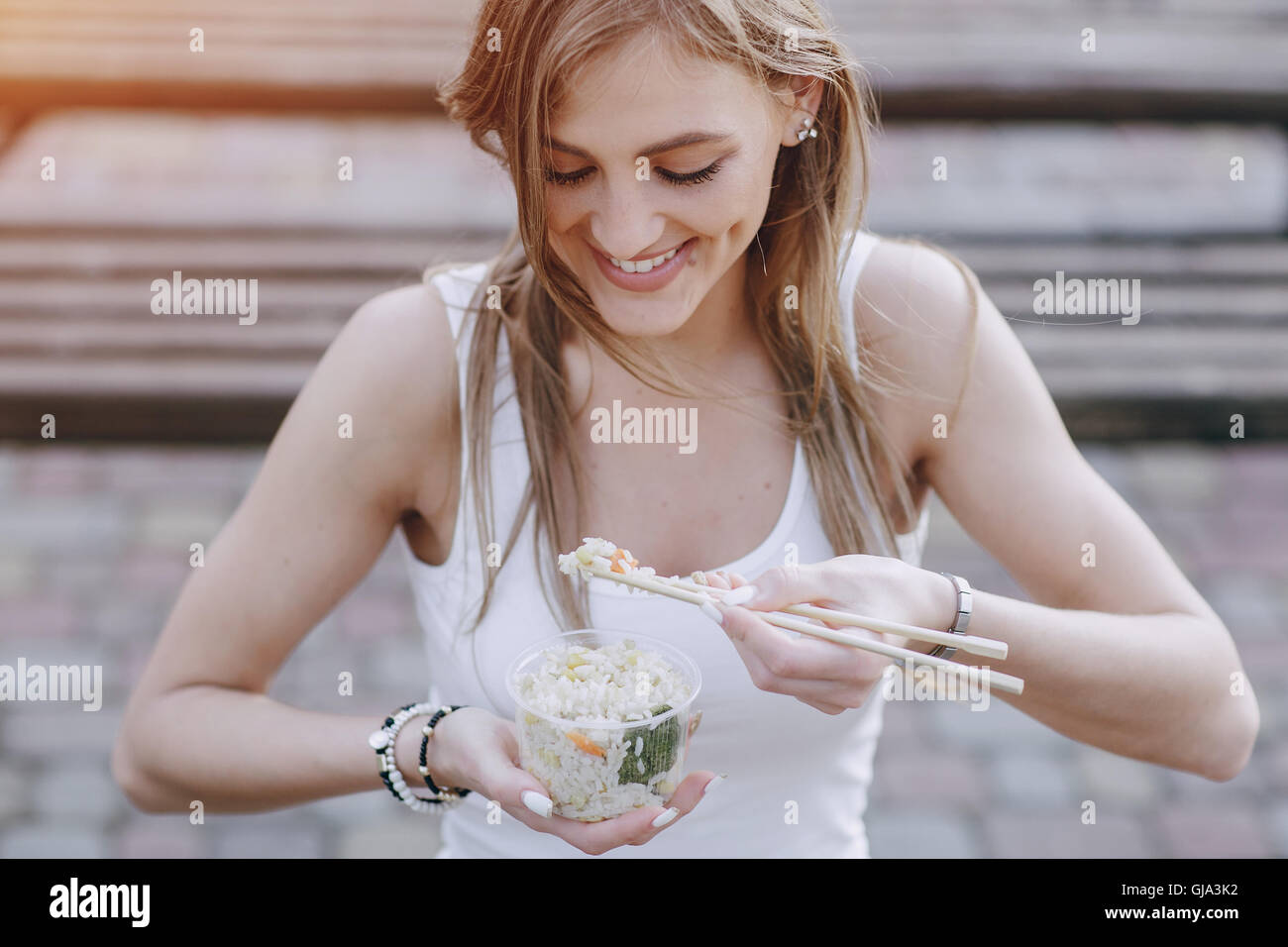 diet food beautiful girl Stock Photo - Alamy