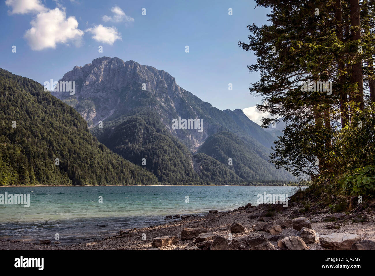Lago del Predil Stock Photo - Alamy