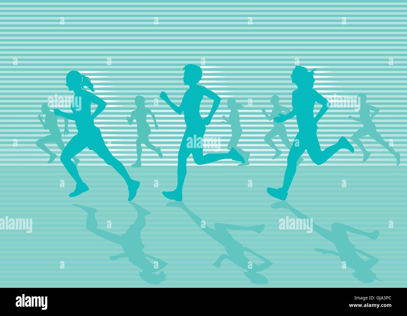 Jogging track Stock Vector Images - Alamy
