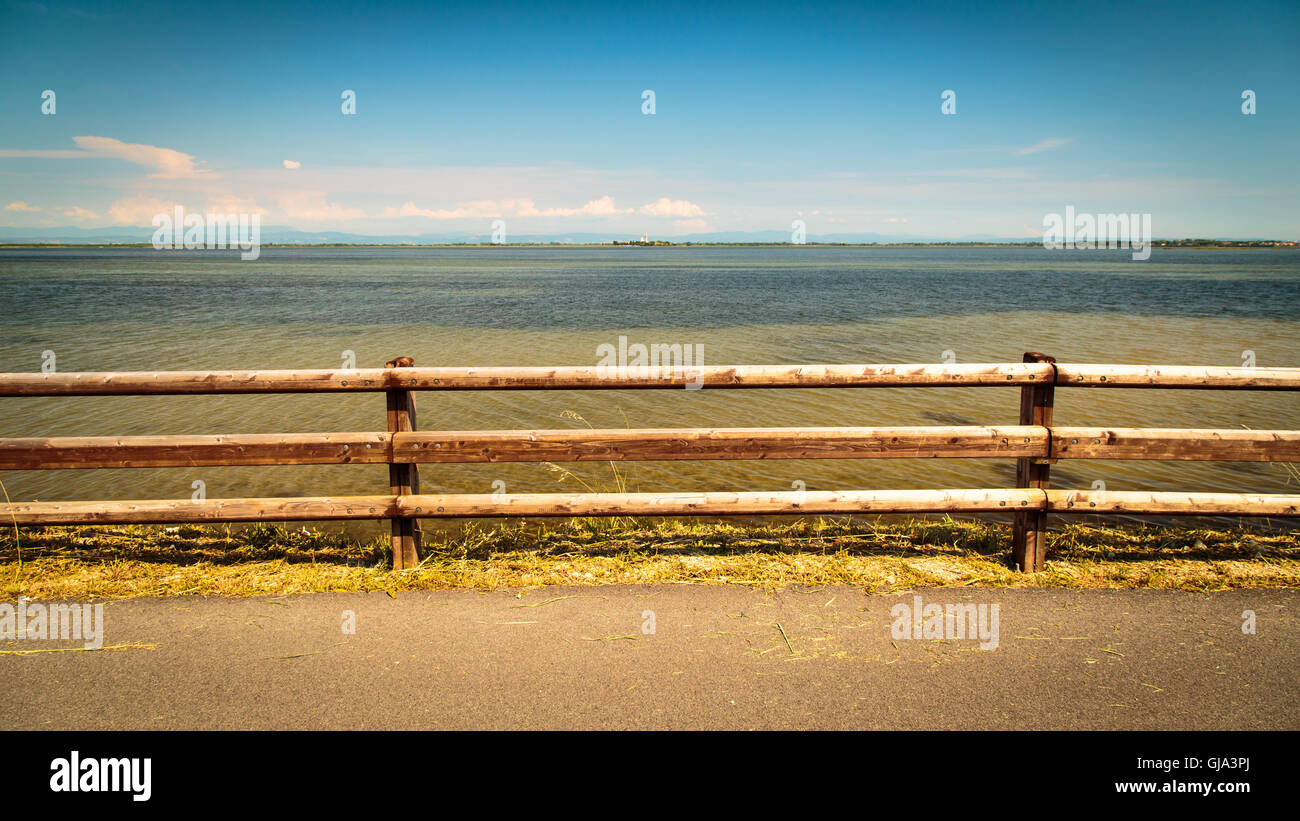 The lagoon of Grado in a summer day Stock Photo - Alamy