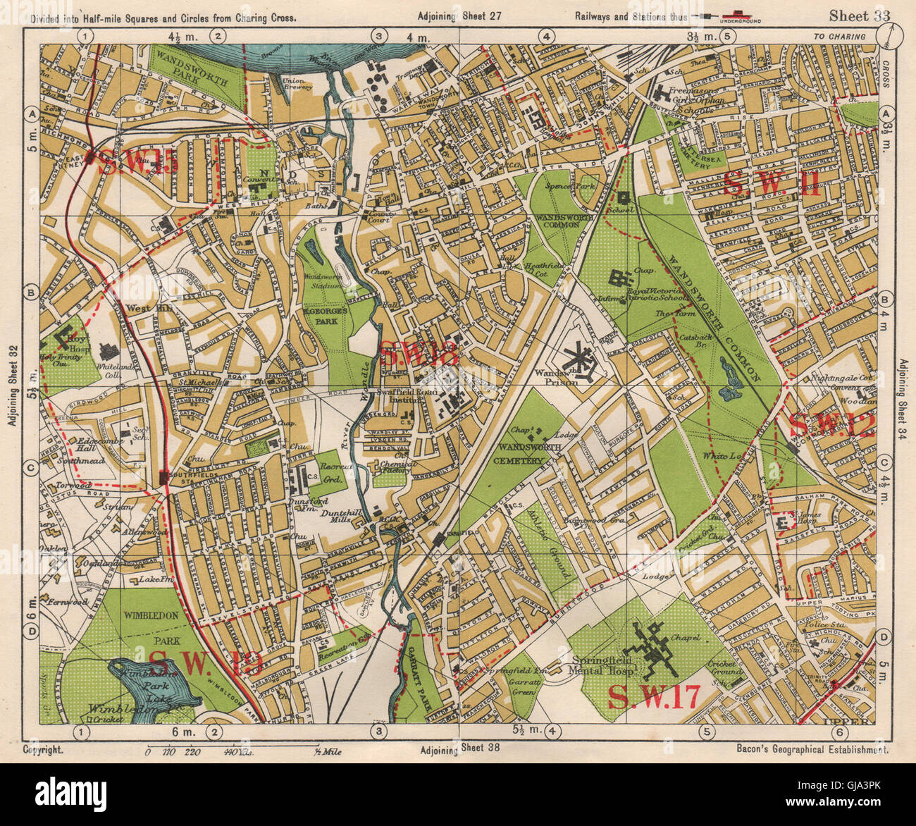SW LONDON. Wandsworth E Putney Wimbledon Earlsfield Southfields. BACON ...
