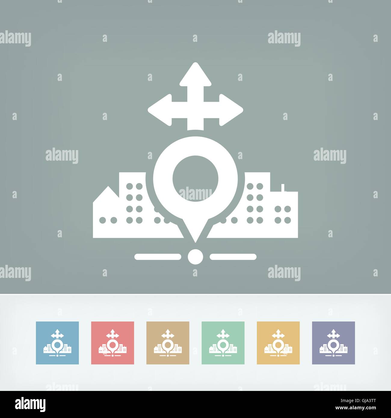 City map icon Stock Vector Image & Art - Alamy