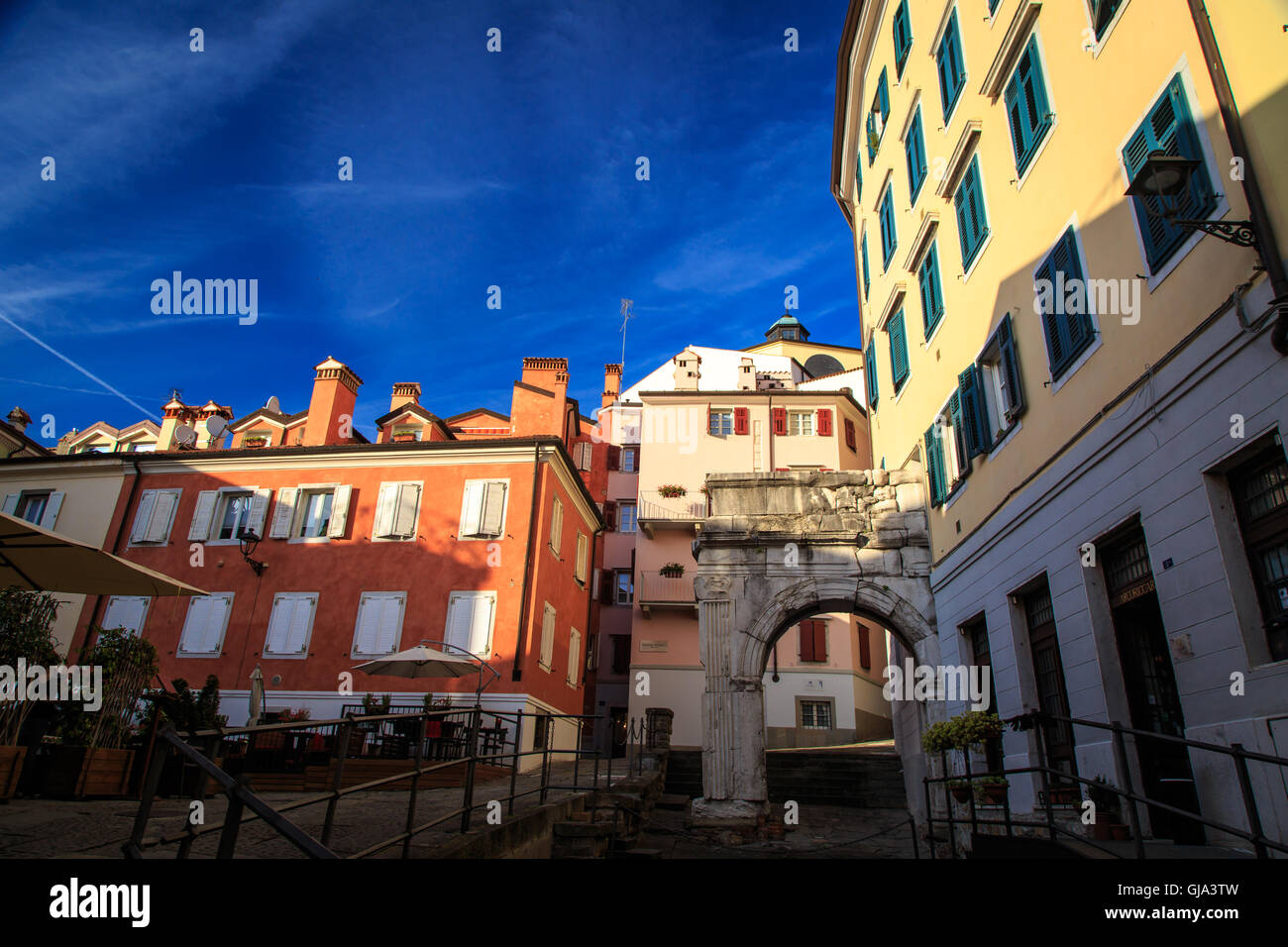 Trieste old town arch hi-res stock photography and images - Alamy