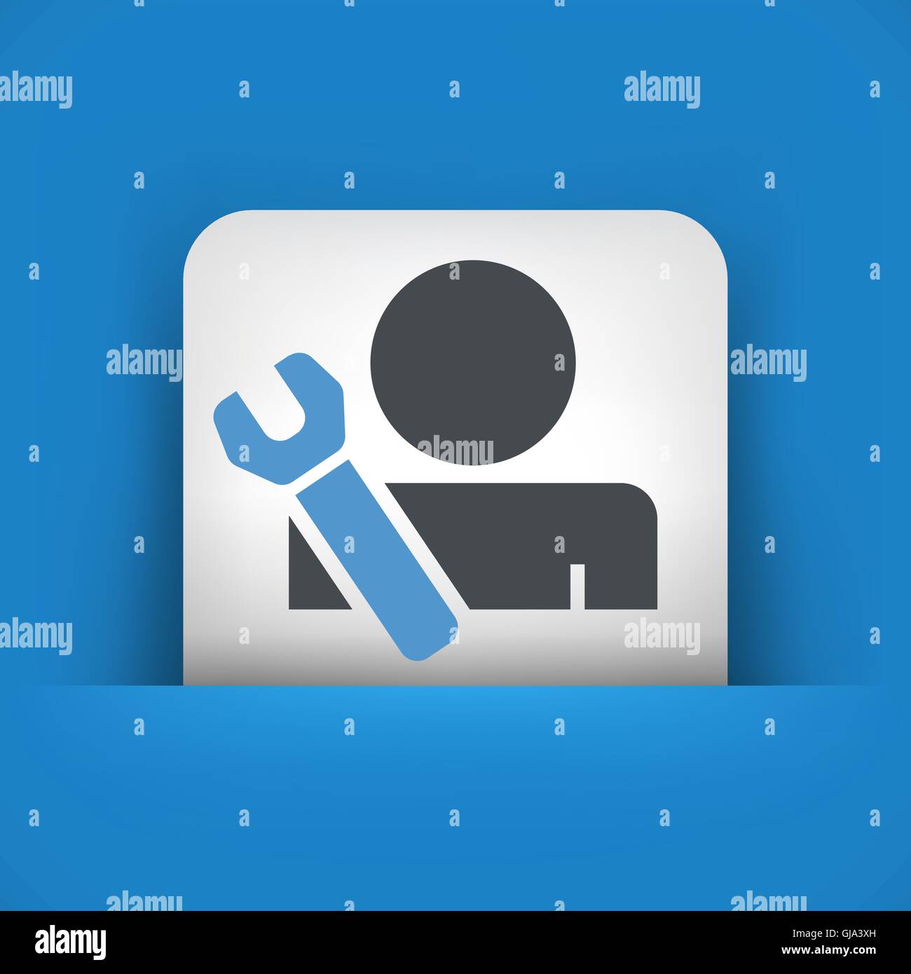 Worker concept symbol icon Stock Vector Image & Art - Alamy