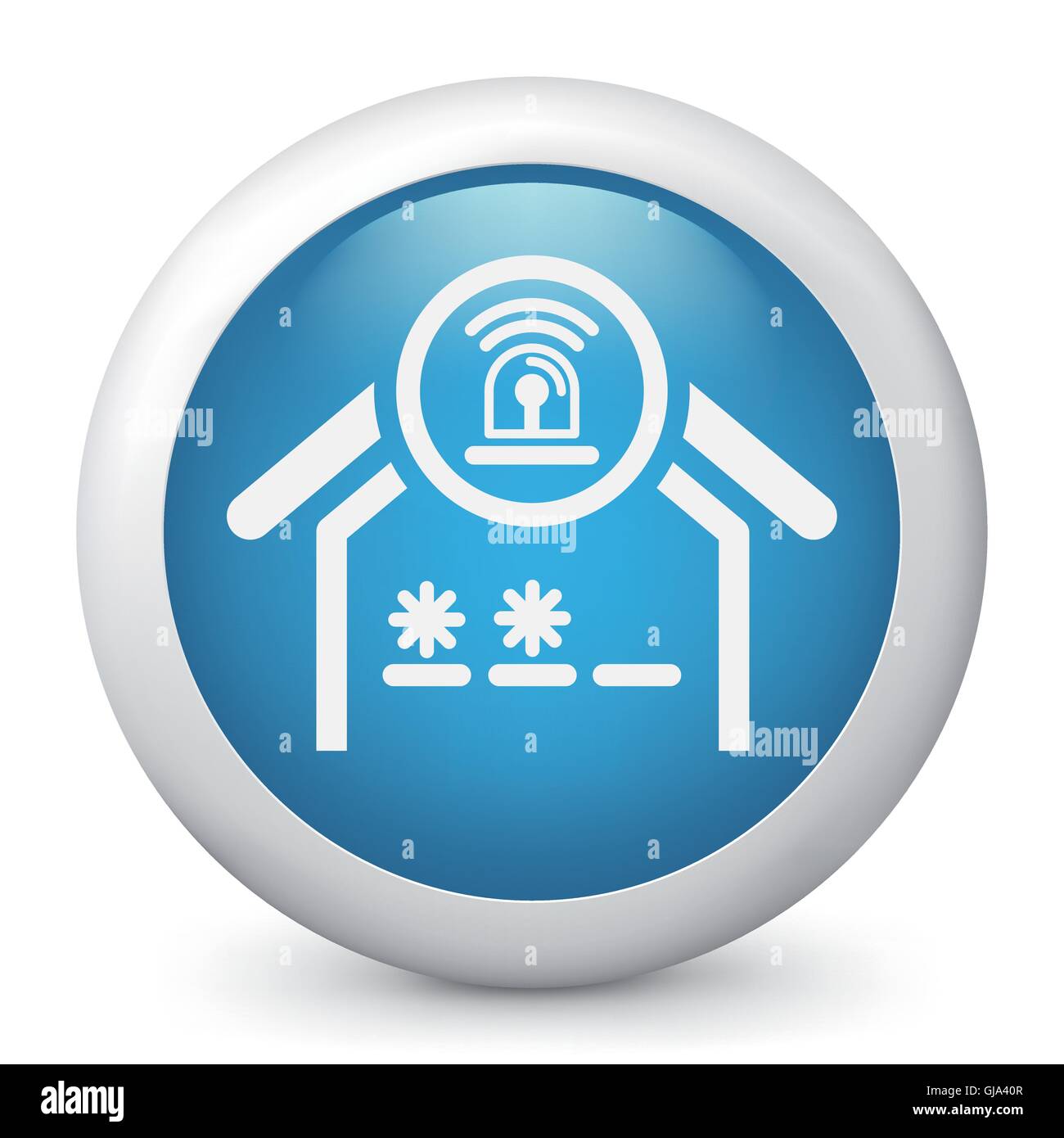 House alarm concept icon Stock Vector Image & Art - Alamy