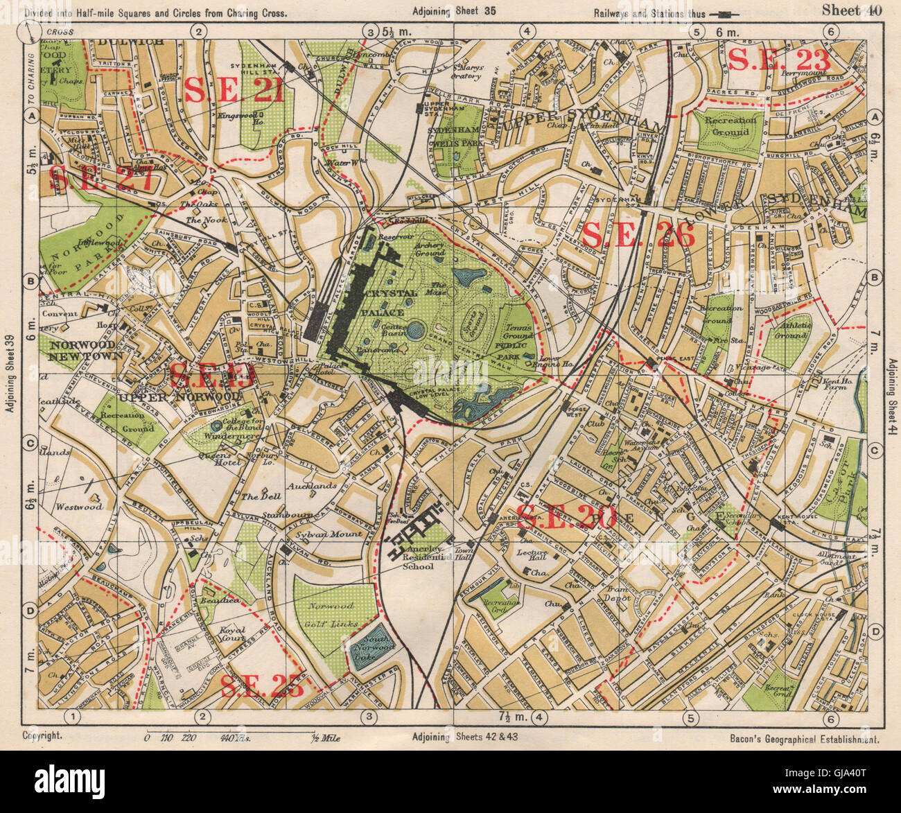 SE LONDON. Sydenham Upper Norwood Crystal Palace Sydenham Penge. BACON ...