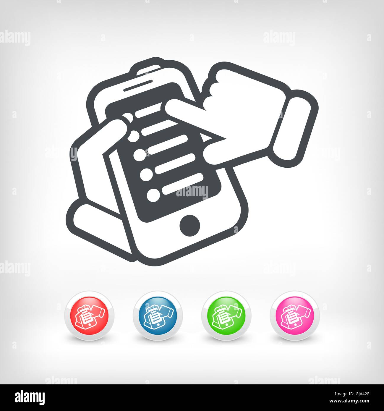Smartphone setting icon Stock Vector Image & Art - Alamy