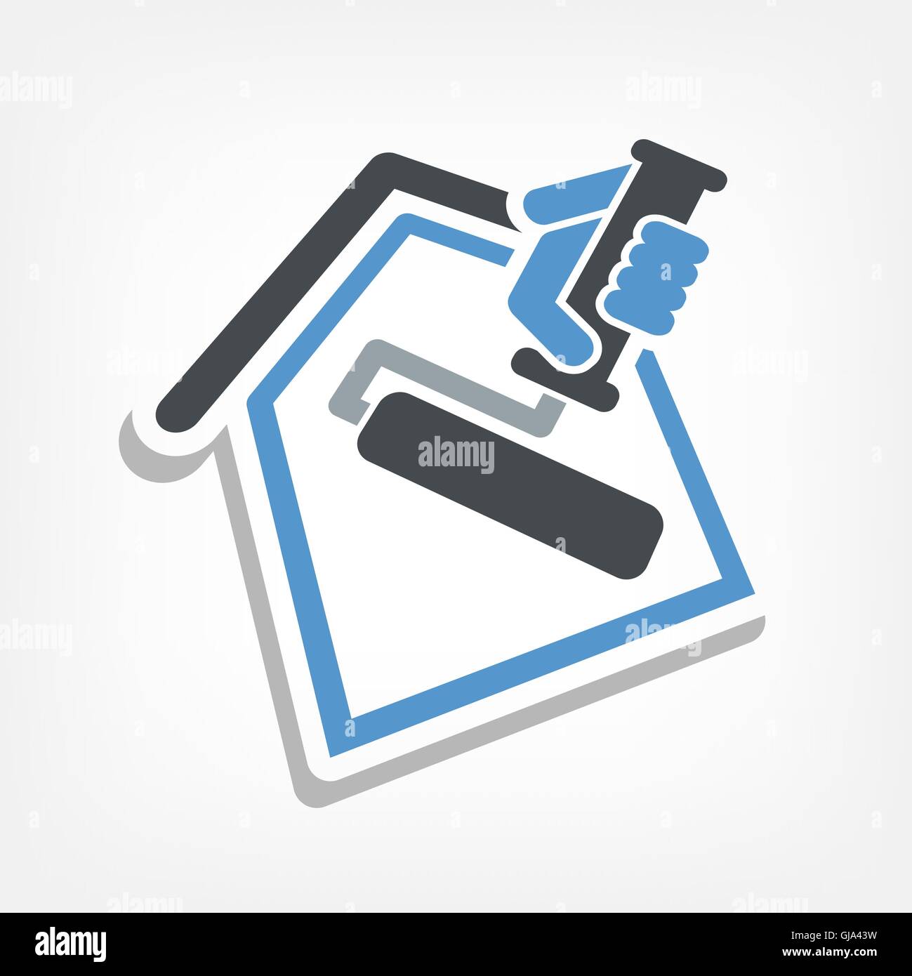 Painter roll symbol Stock Vector Image & Art - Alamy