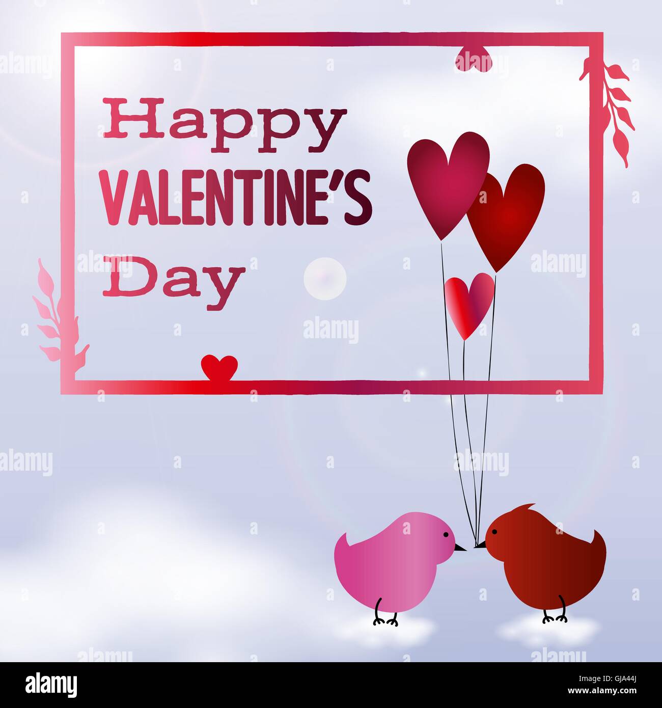 Valentine day postcard Stock Vector Image & Art - Alamy