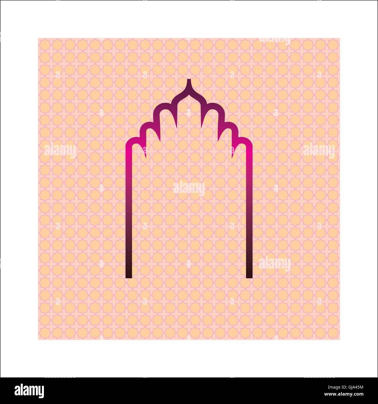 islamic art arch Stock Vector Image & Art - Alamy