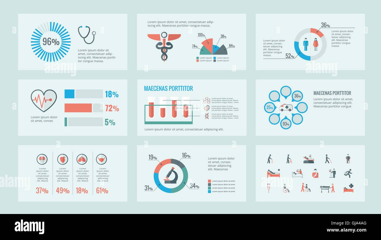 Medical Infographic Elements Stock Vector Image & Art - Alamy
