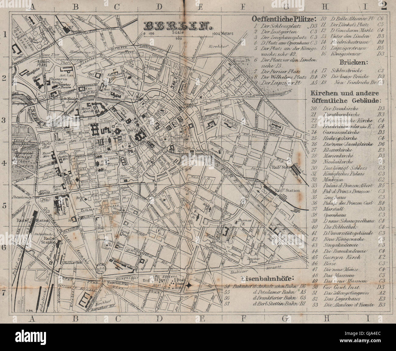 Germany cities map hi-res stock photography and images - Alamy