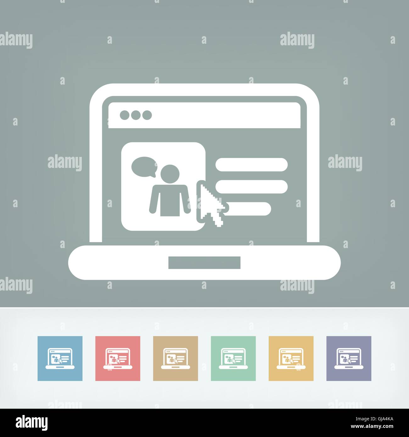 Web chat icon Stock Vector Image & Art - Alamy