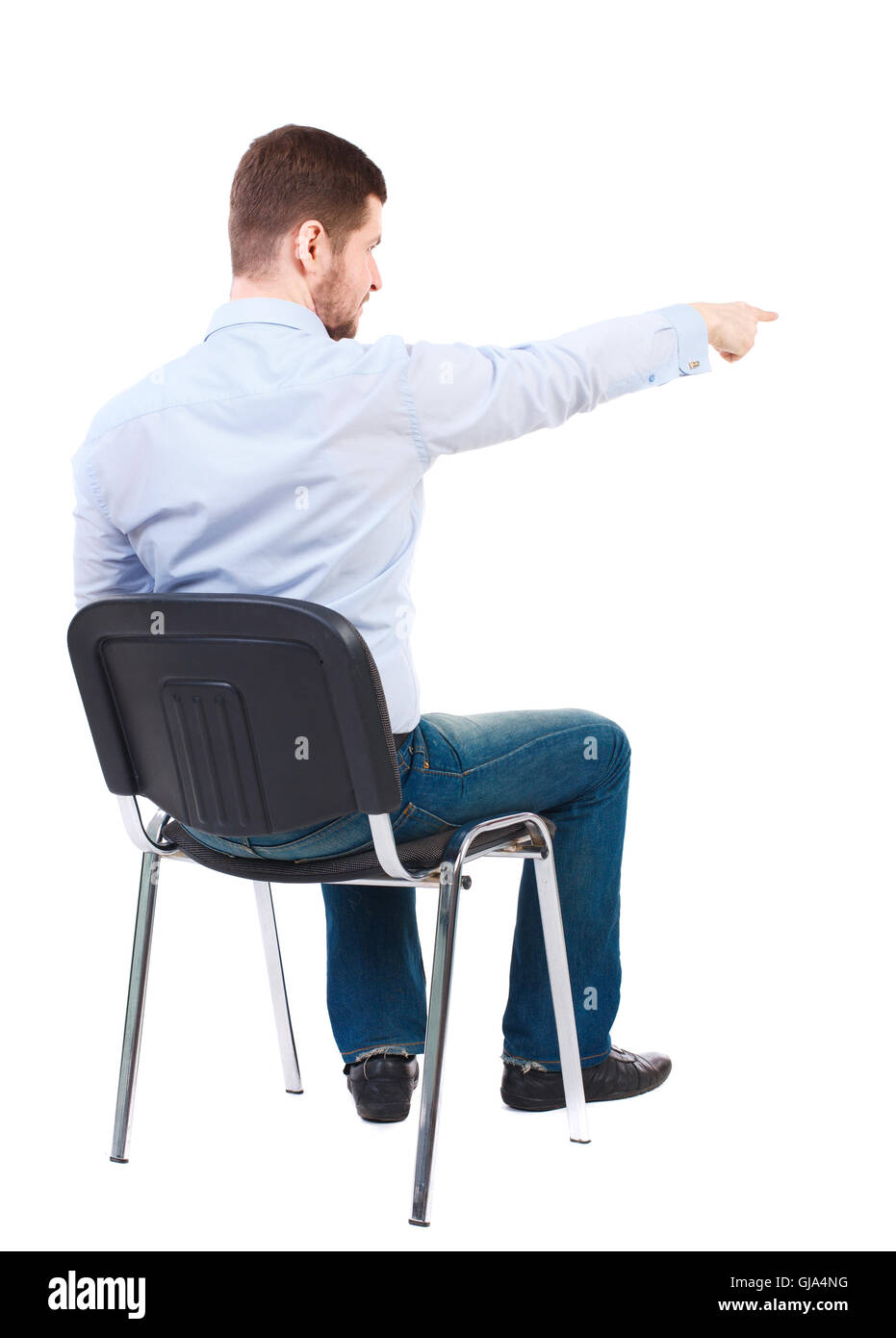 Pionting finger Cut Out Stock Images & Pictures - Alamy