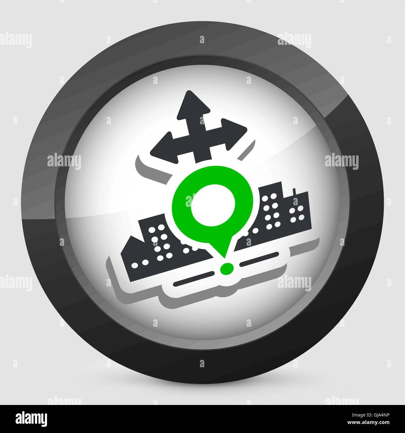 City map icon Stock Vector Image & Art - Alamy