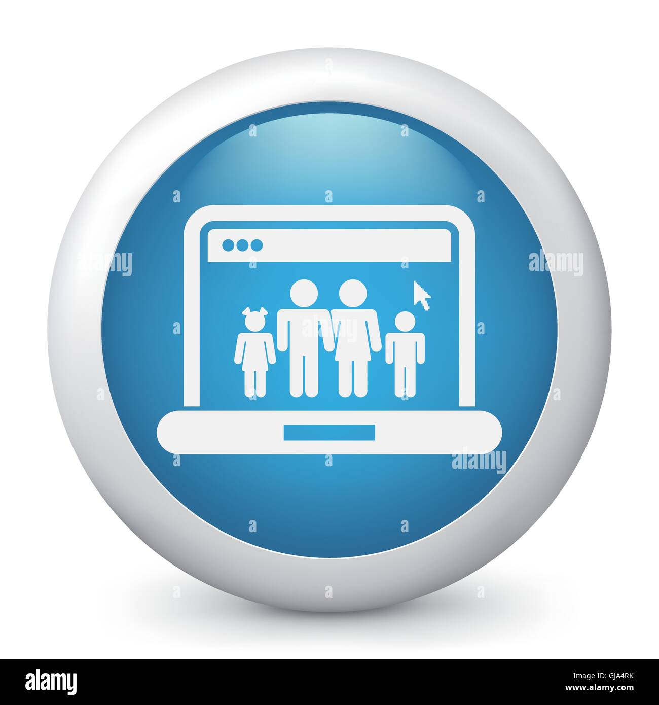 Icon of computer family concept Stock Vector Image & Art - Alamy