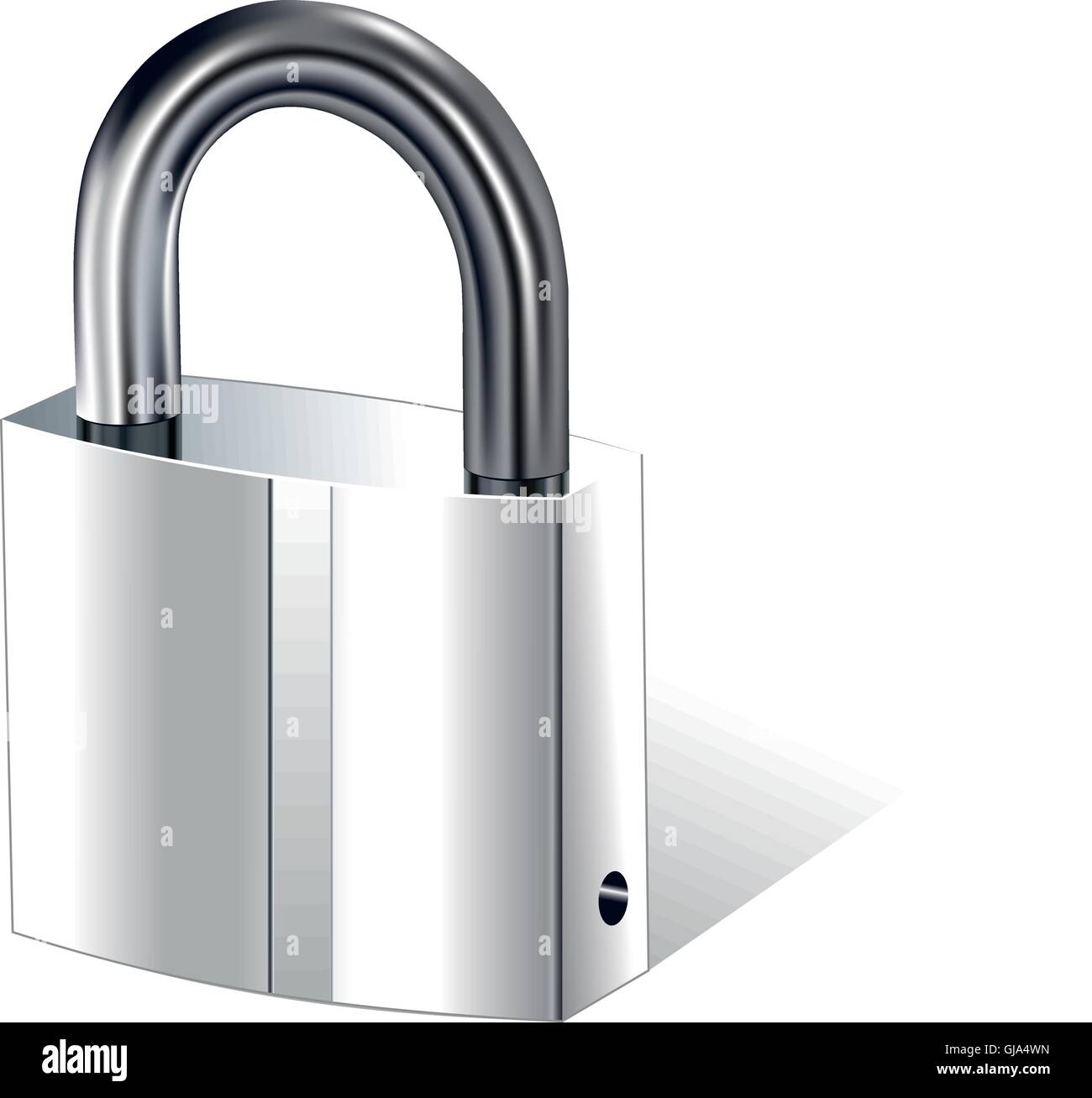 Realistic Metal Padlock Stock Vector Image & Art - Alamy