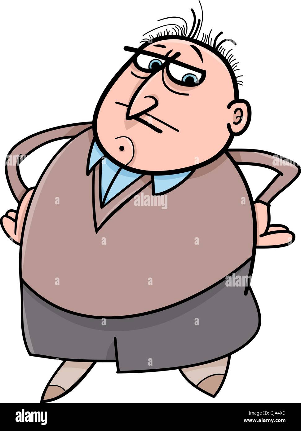 boss or man cartoon illustration Stock Vector Image & Art - Alamy