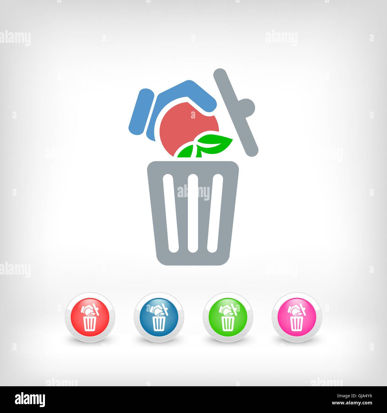 Food trash icon Stock Vector Image & Art - Alamy