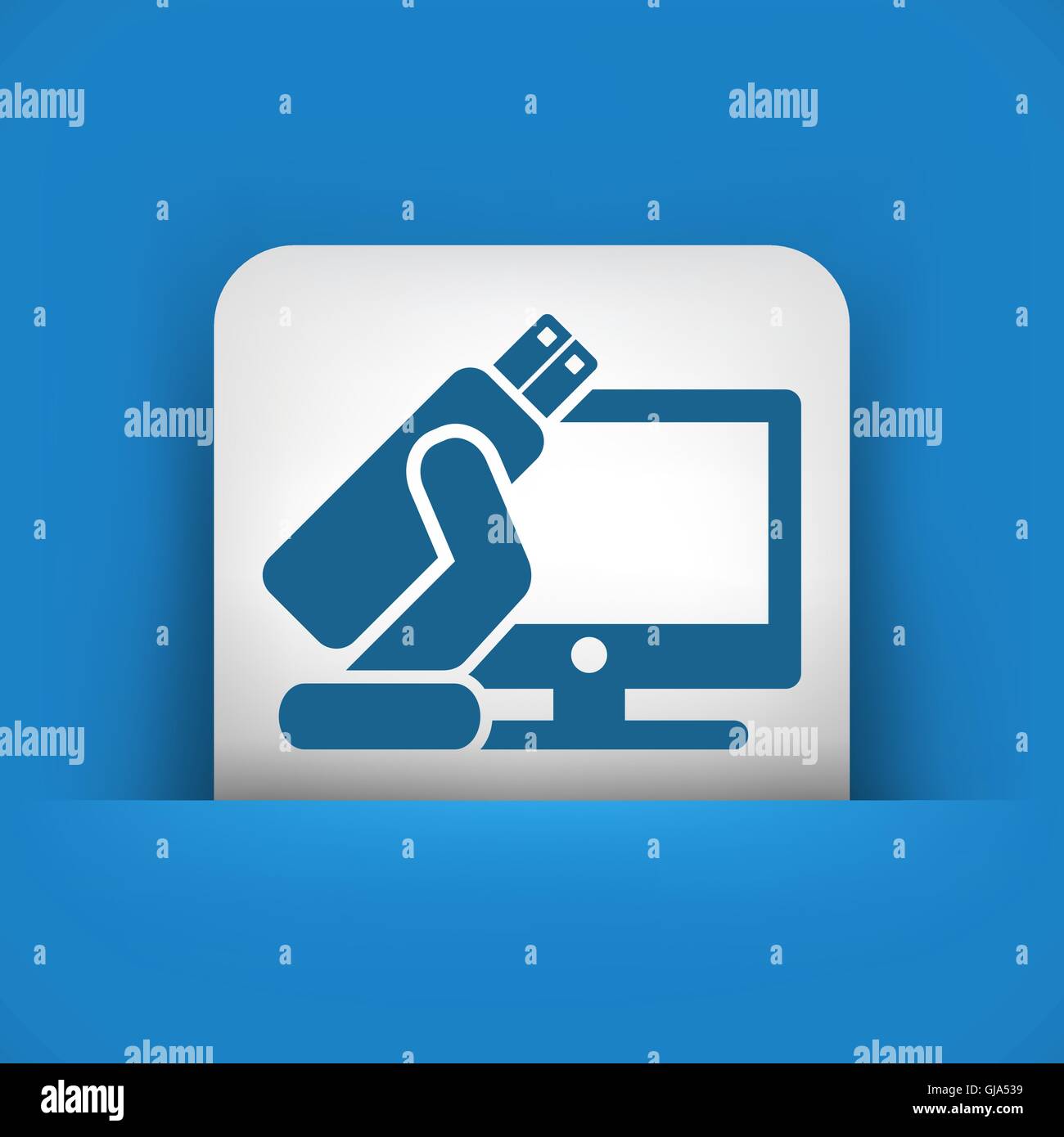 Tv usb icon Stock Vector Image & Art - Alamy