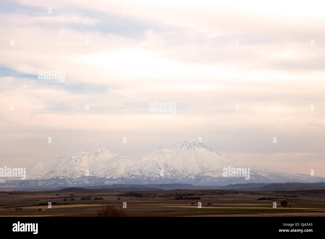 Turkey, mountains, Cappadocia, snow Stock Photo - Alamy