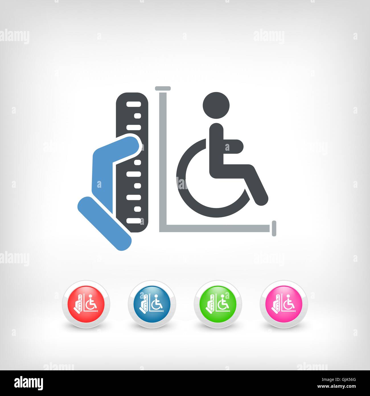 Disabled access area Stock Vector Image & Art - Alamy