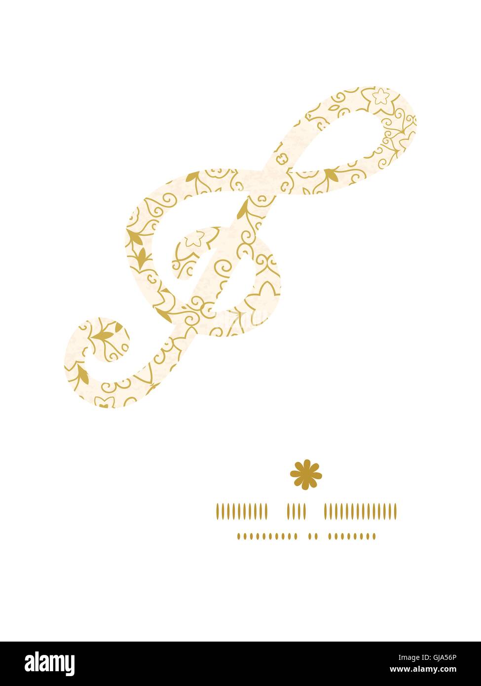 Vector abstract swirls old paper texture g clef musical silhouette ...