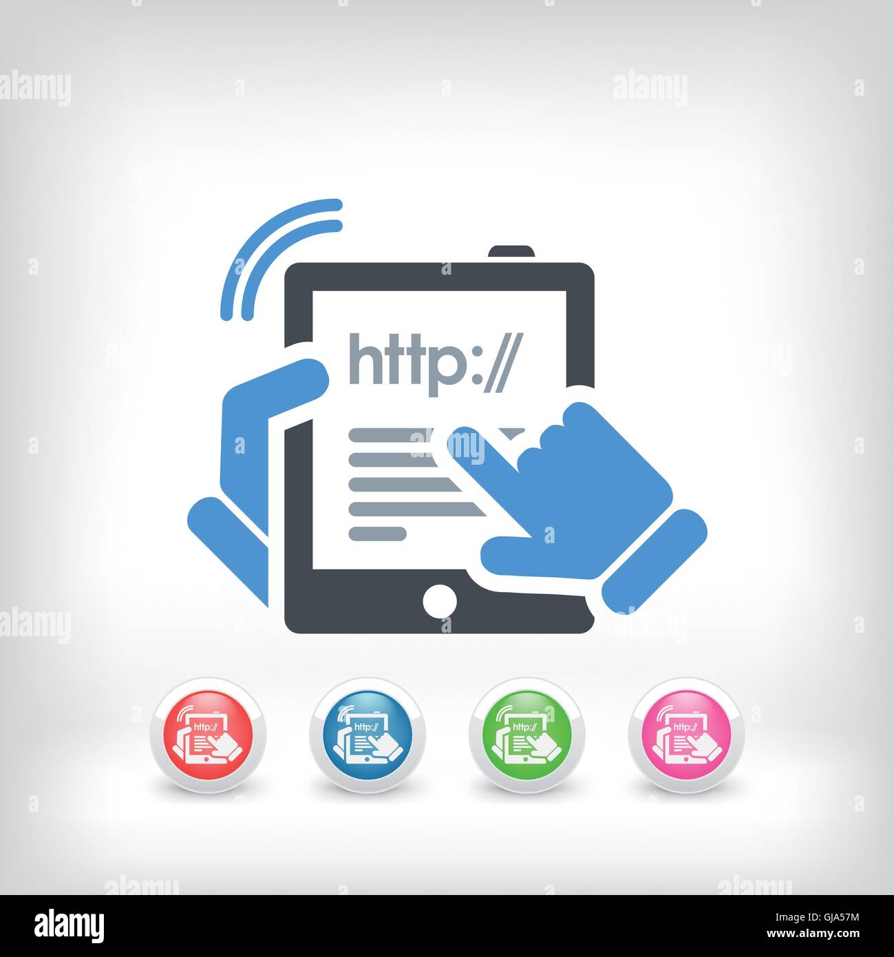 Web connection tablet Stock Vector Image & Art - Alamy