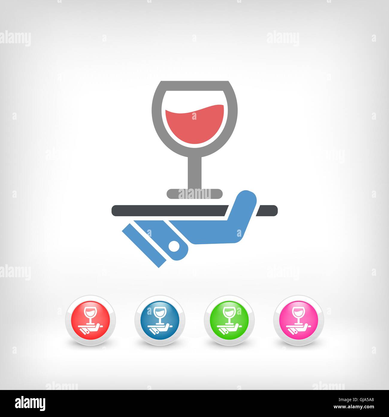 Wine glass at the top Stock Vector Images - Alamy