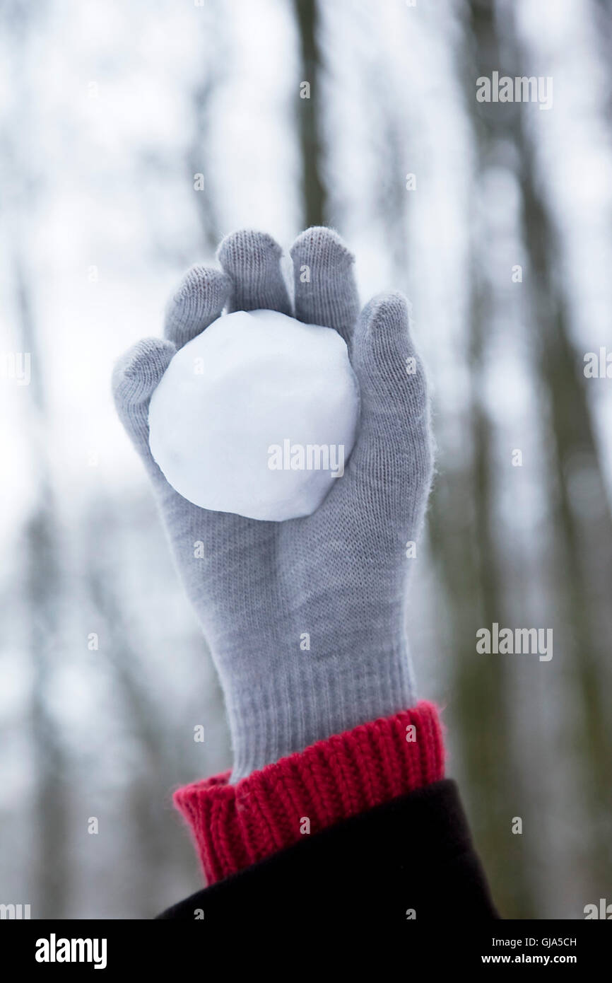 Hand, people, cold, snow Stock Photo - Alamy