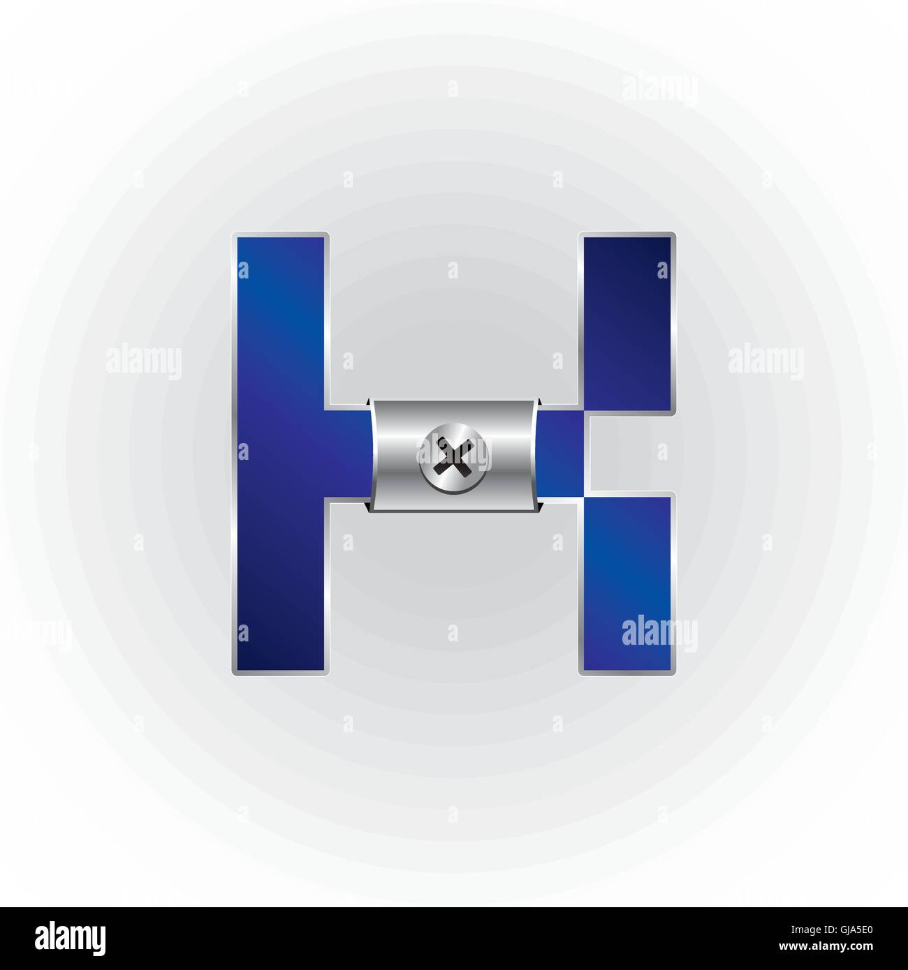 Blue metallic fonts Stock Vector Image & Art - Alamy