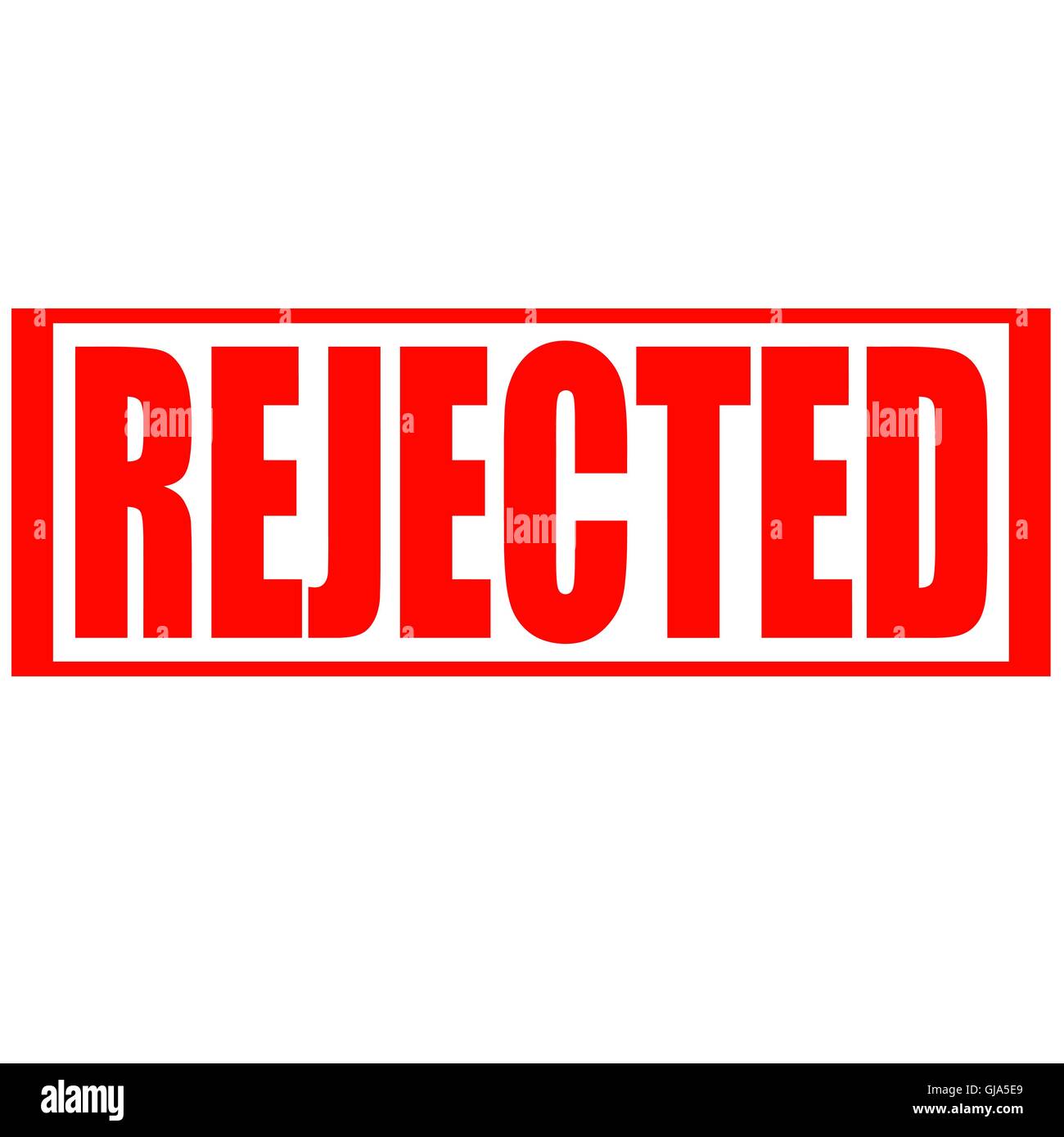 Rejected symbol Stock Vector Images - Alamy