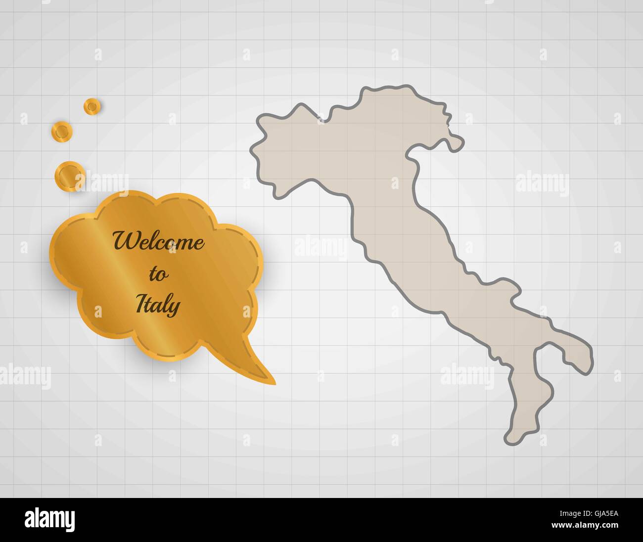 welcome to italy Stock Vector Image & Art - Alamy