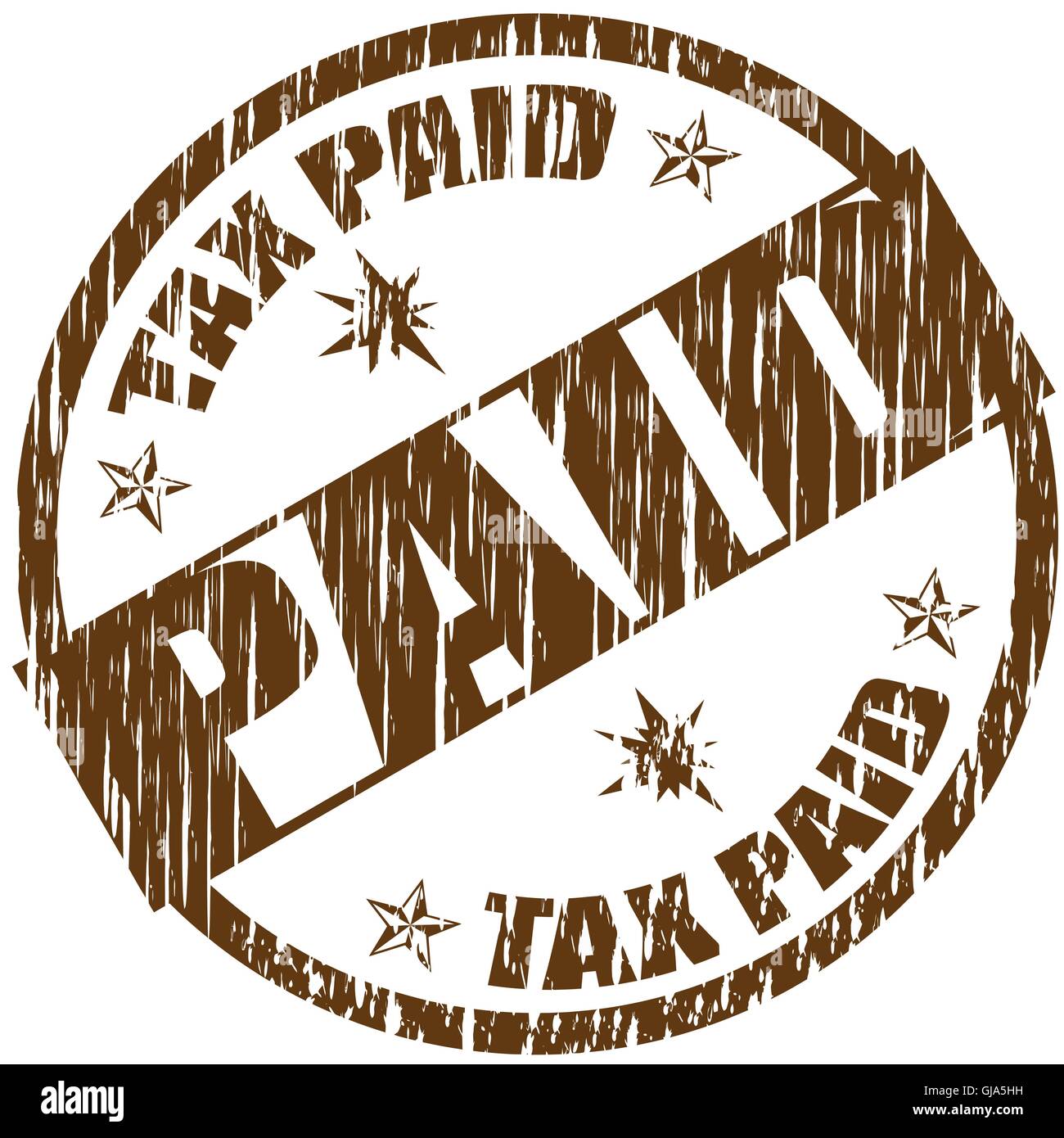 Tax paid stamp Stock Vector Images - Alamy