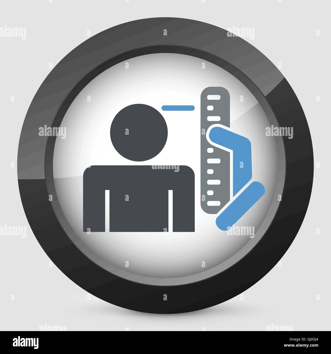 Height measurement man Stock Vector Images - Alamy