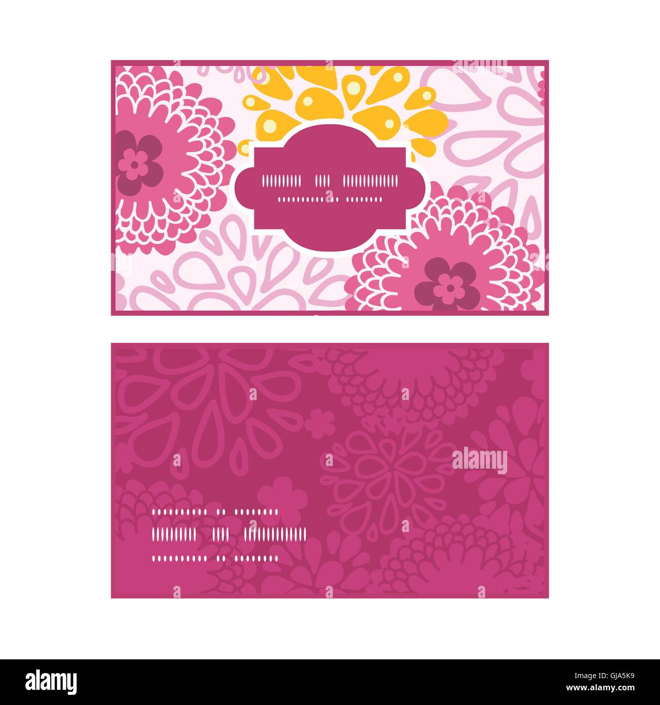 Floral frame horizontal Cut Out Stock Images & Pictures - Alamy