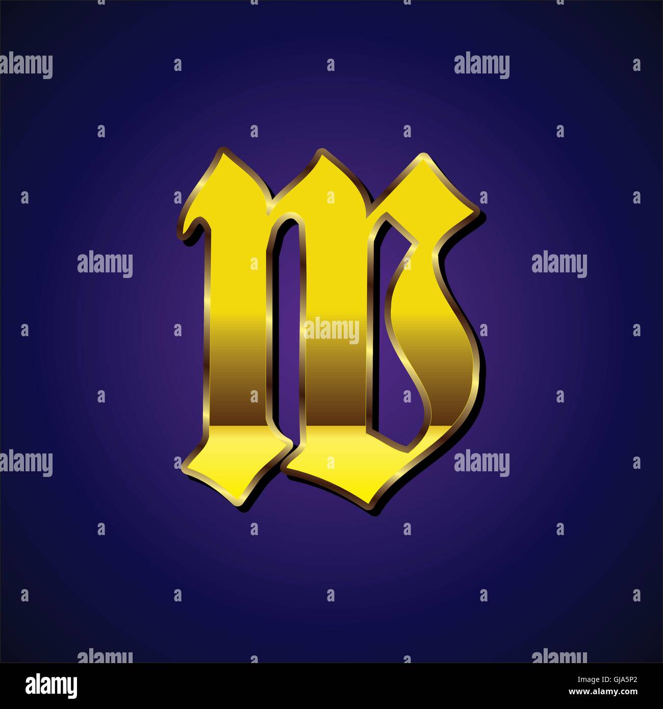golden metallic fonts Stock Vector Image & Art - Alamy