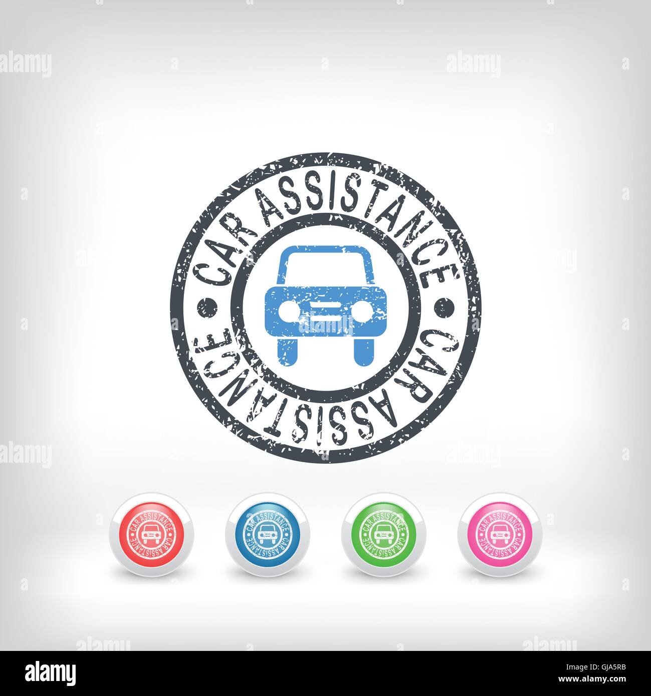 Car assistance print Stock Vector Image & Art - Alamy