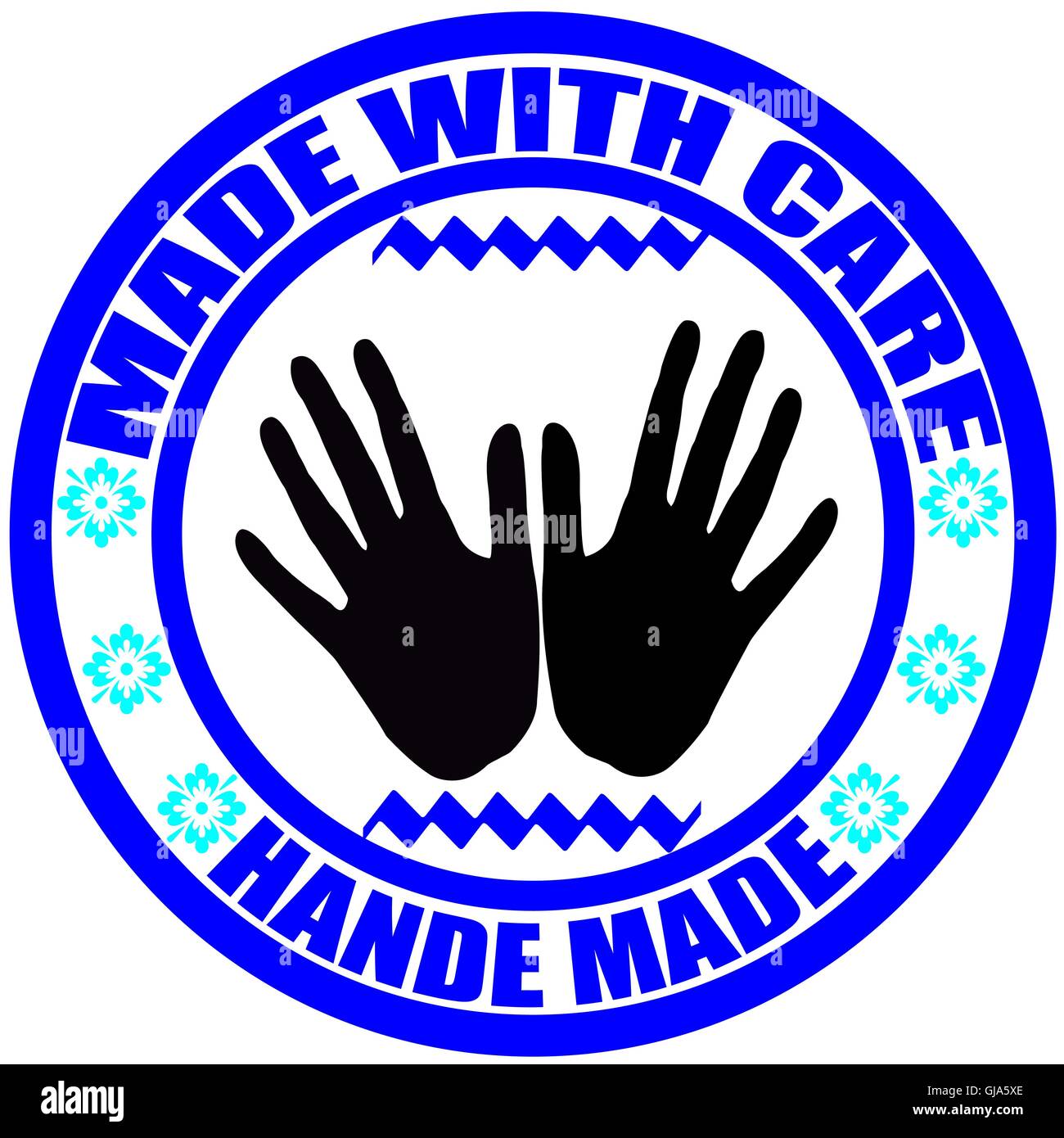 Made with care Stock Vector Image & Art - Alamy
