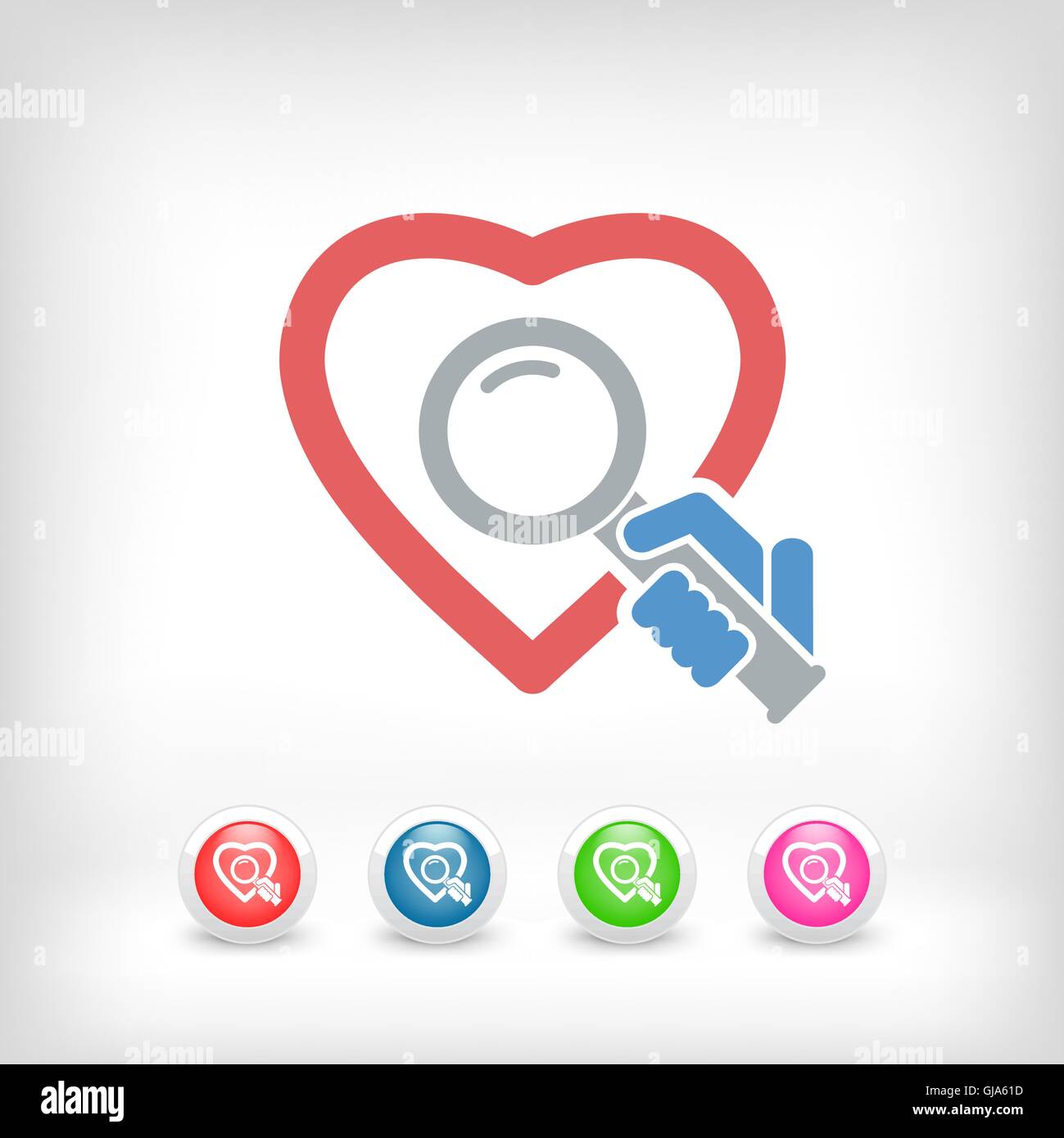Looking for love love concept Stock Vector Images - Alamy