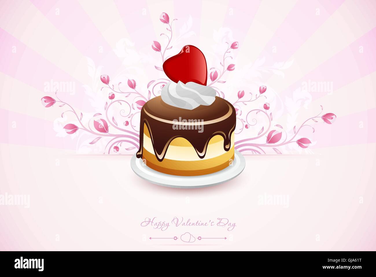 Valentines Day Greeting Card Stock Vector Image & Art - Alamy