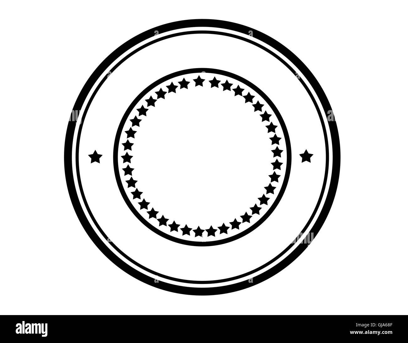 Round stamp Black and White Stock Photos & Images - Alamy