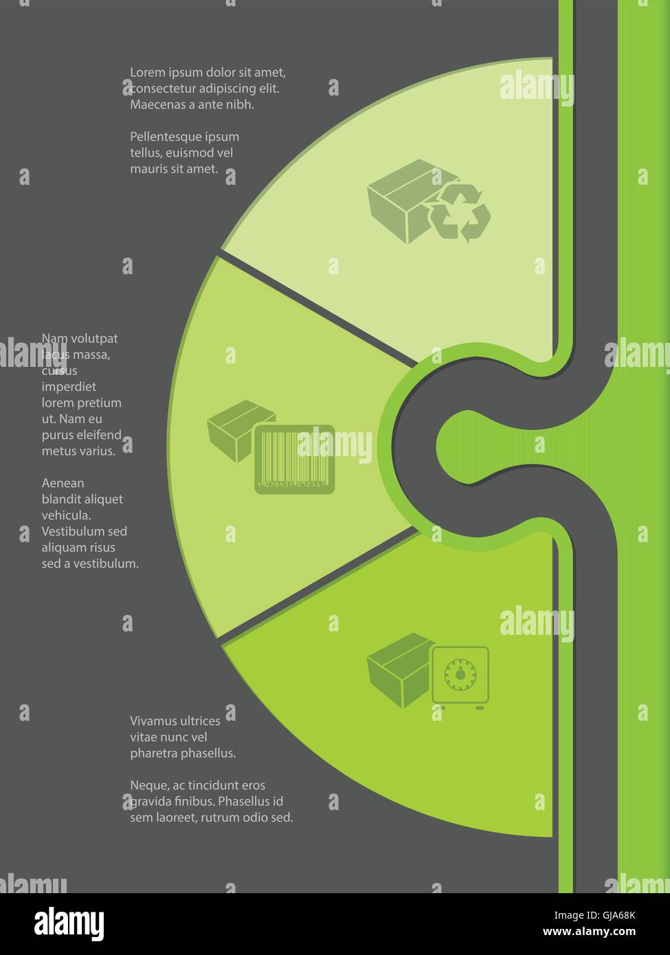 Infographic design with various box icons Stock Vector Image & Art - Alamy