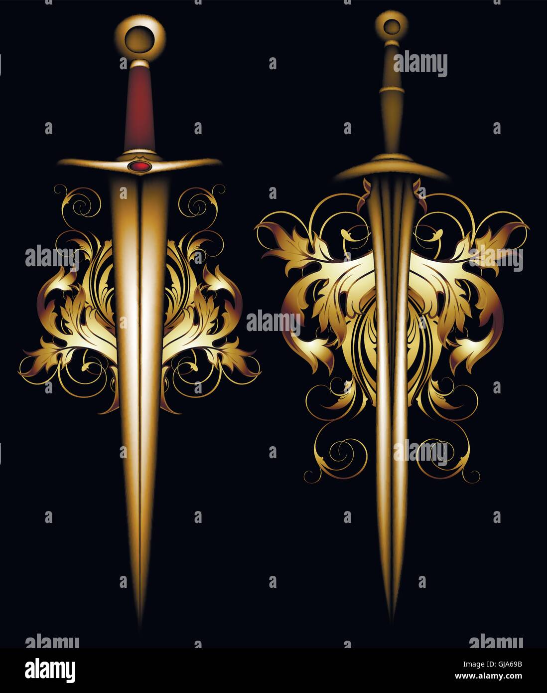 Golden grip Stock Vector Images - Alamy