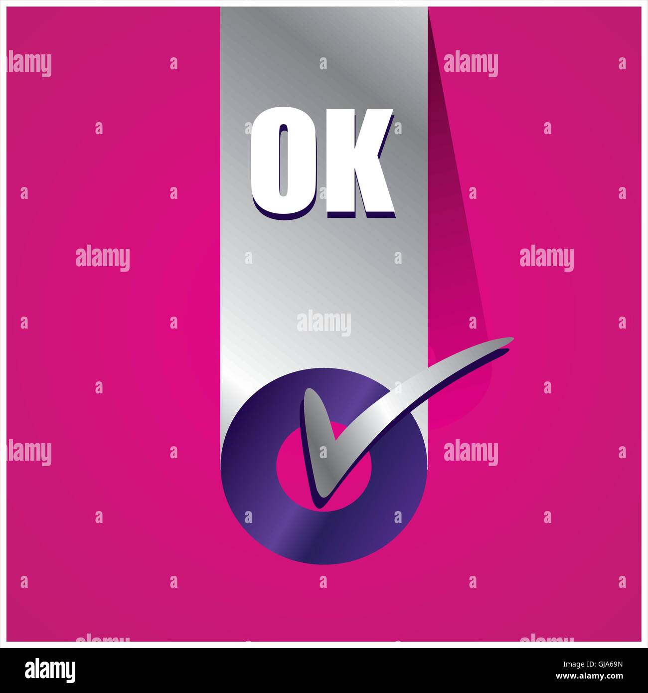 Check mark 3d Stock Vector Images - Alamy