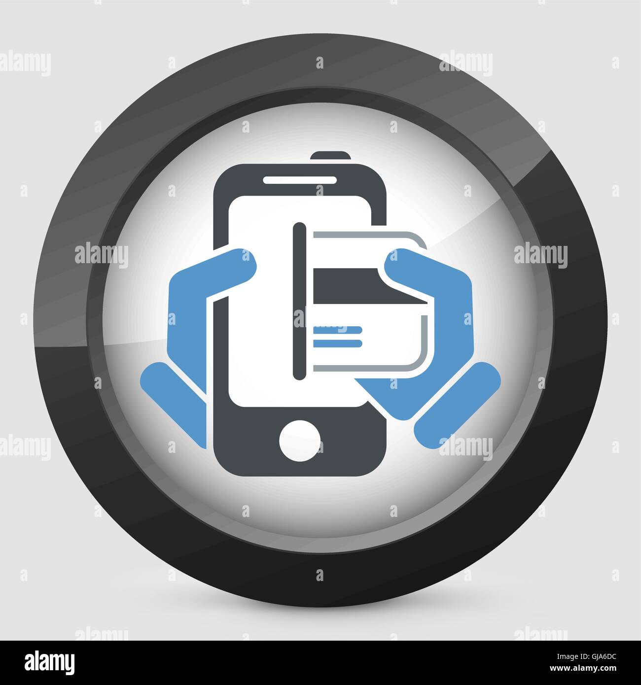 Credit card in market Stock Vector Images - Alamy