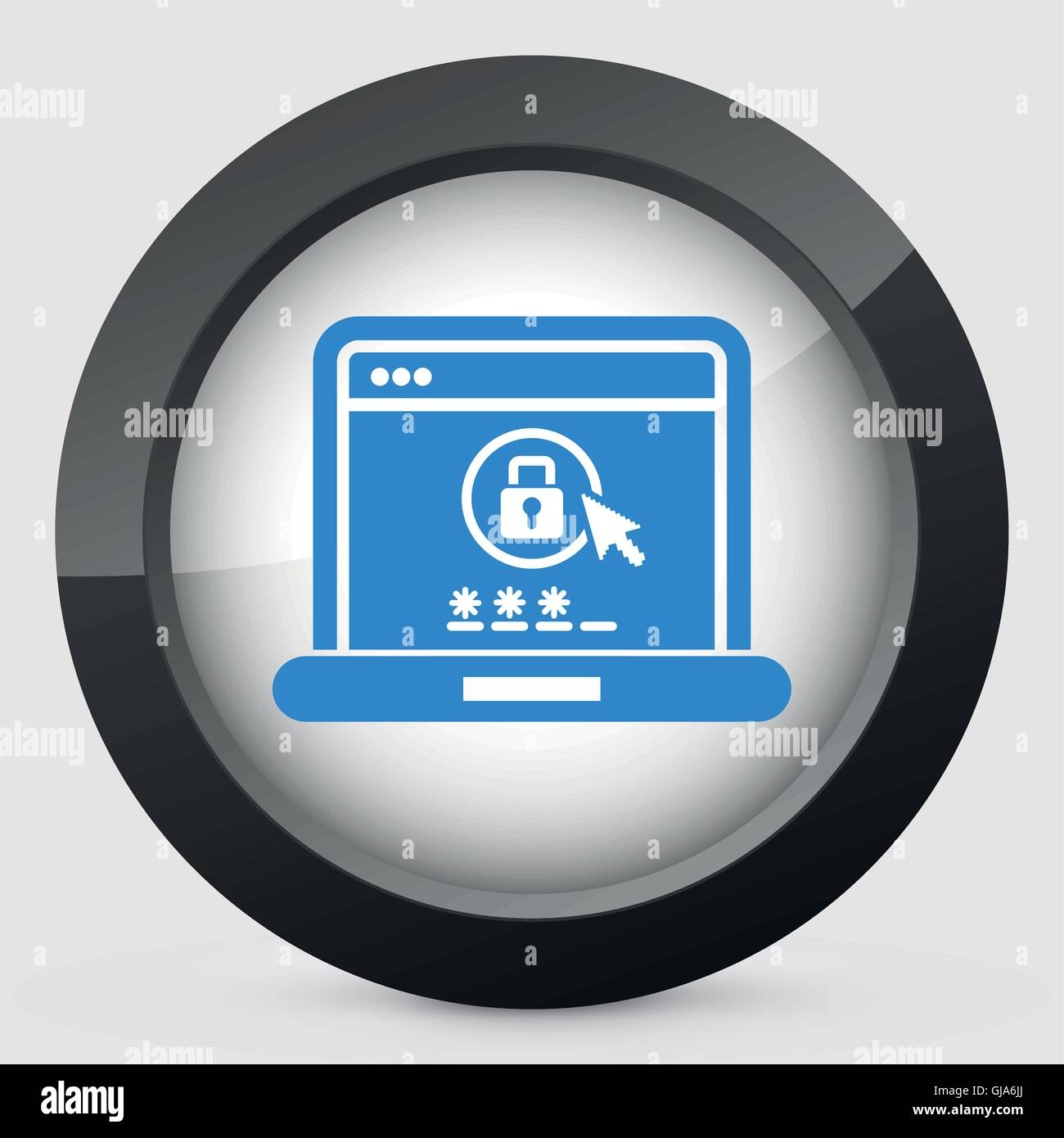 Computer password Stock Vector Images - Alamy