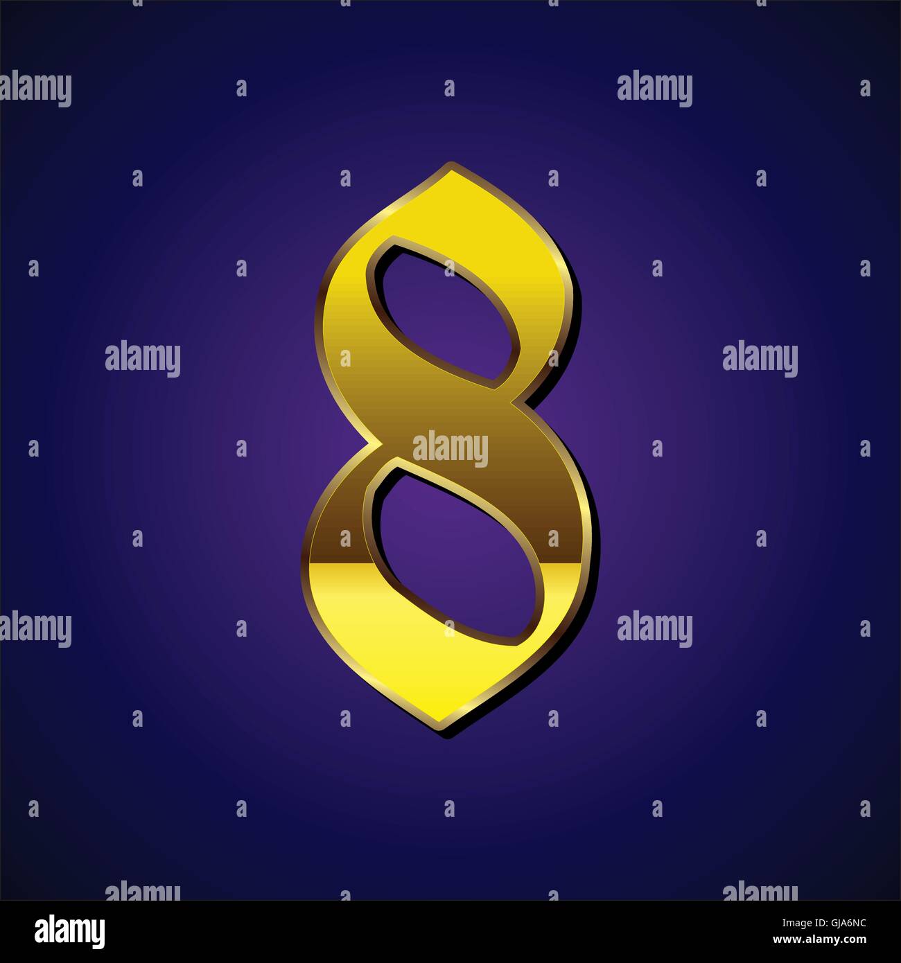 golden metallic fonts Stock Vector Image & Art - Alamy