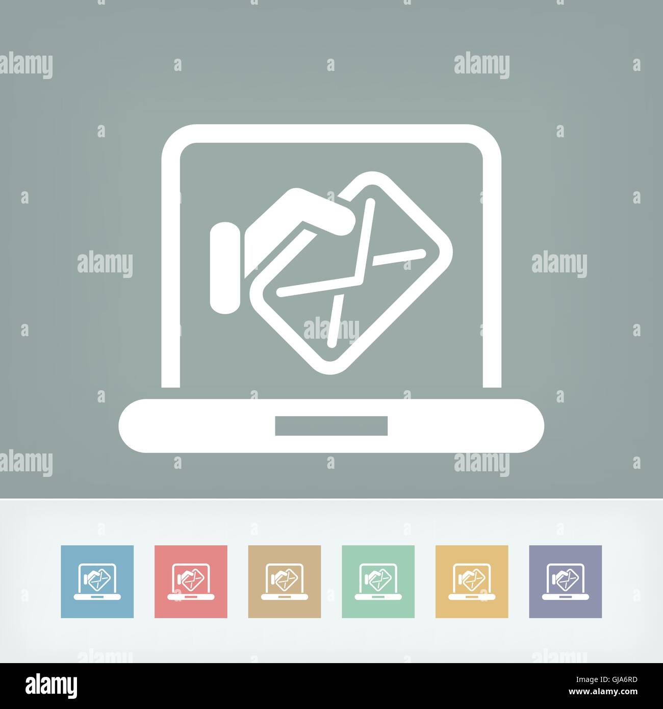 Computer mail icon Stock Vector Image & Art - Alamy