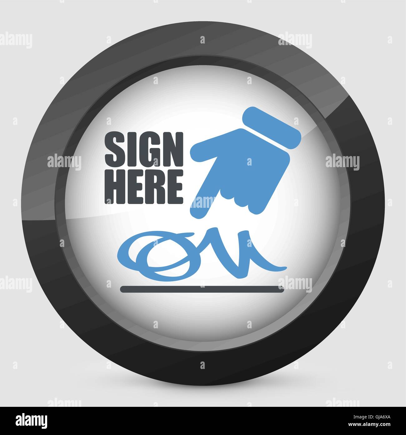 Sign on document Stock Vector Image & Art - Alamy